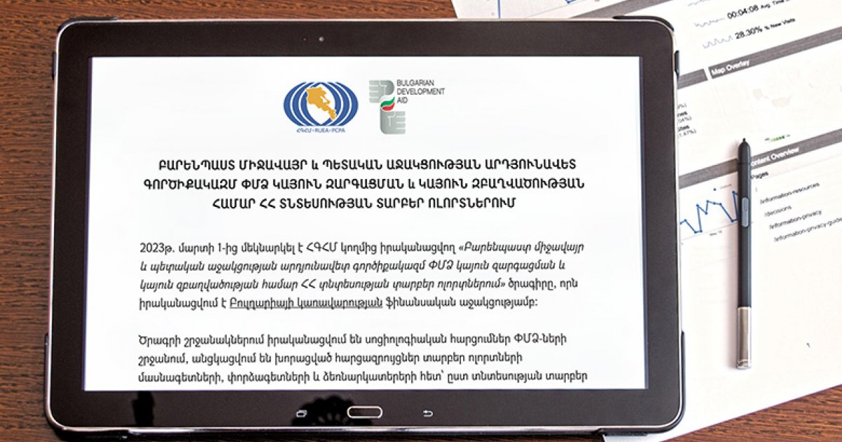 "Favorable Environment and State Support Effective Tools for ...